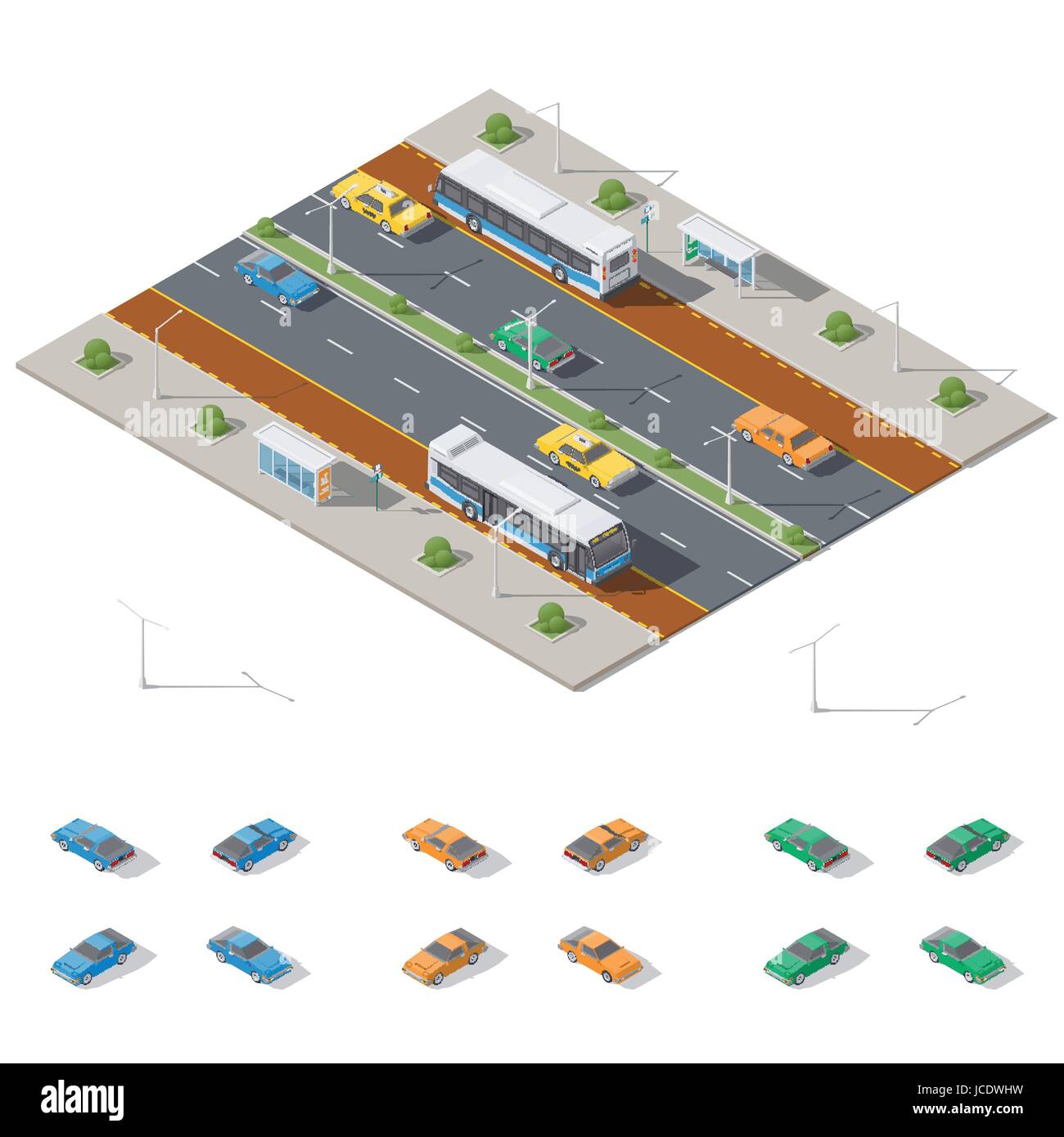 Miniature bus Stock Vector Images - Alamy