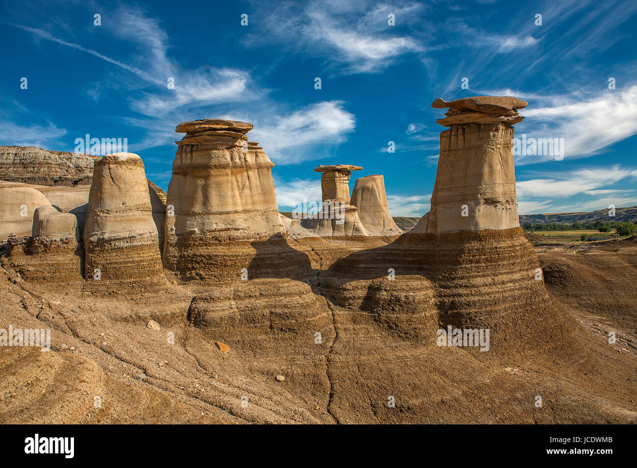 hoodoos geological wind sculptures Stock Photo - Alamy