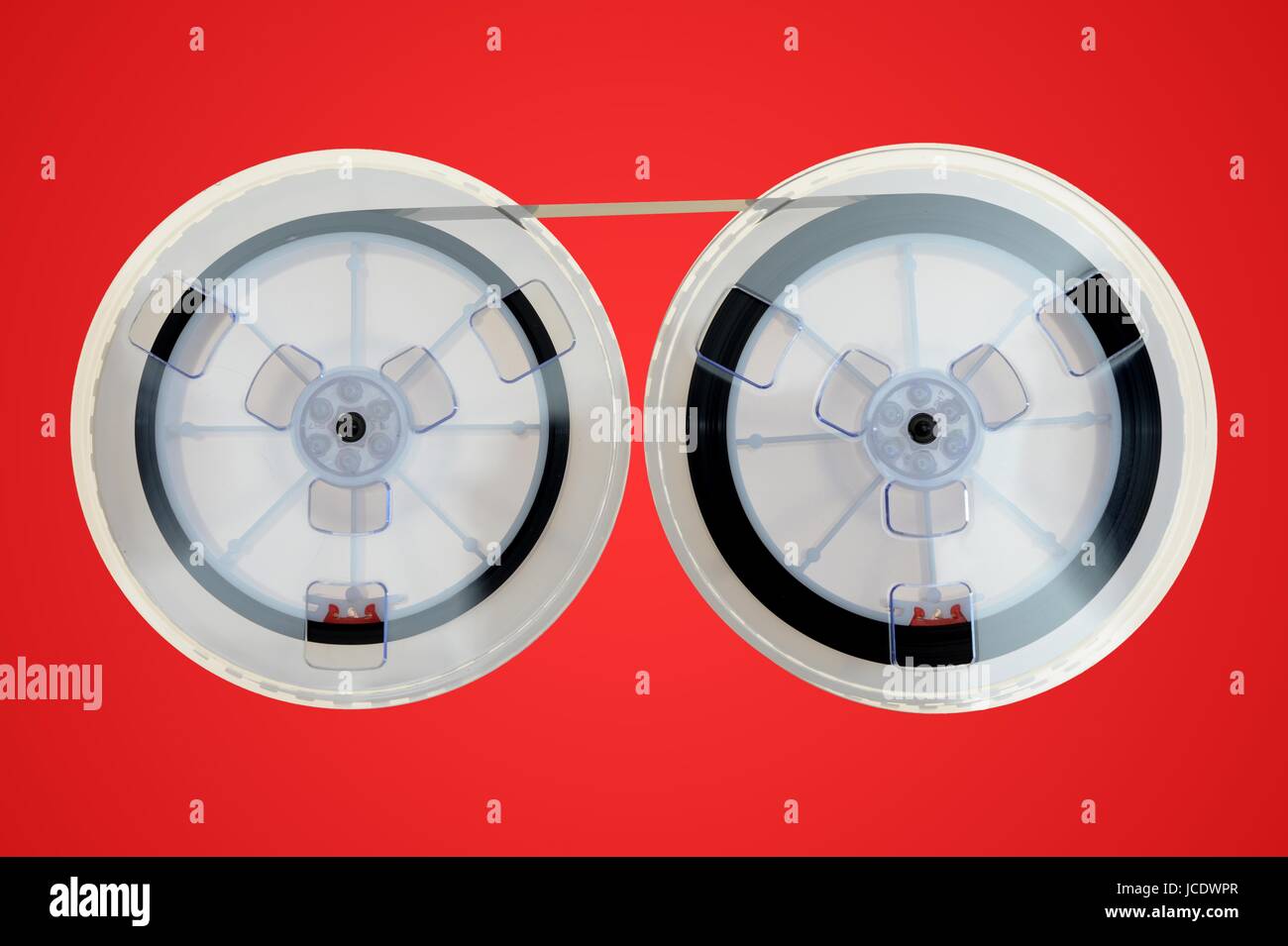 A close up shot of VHS Internal ribbon tape Stock Photo - Alamy