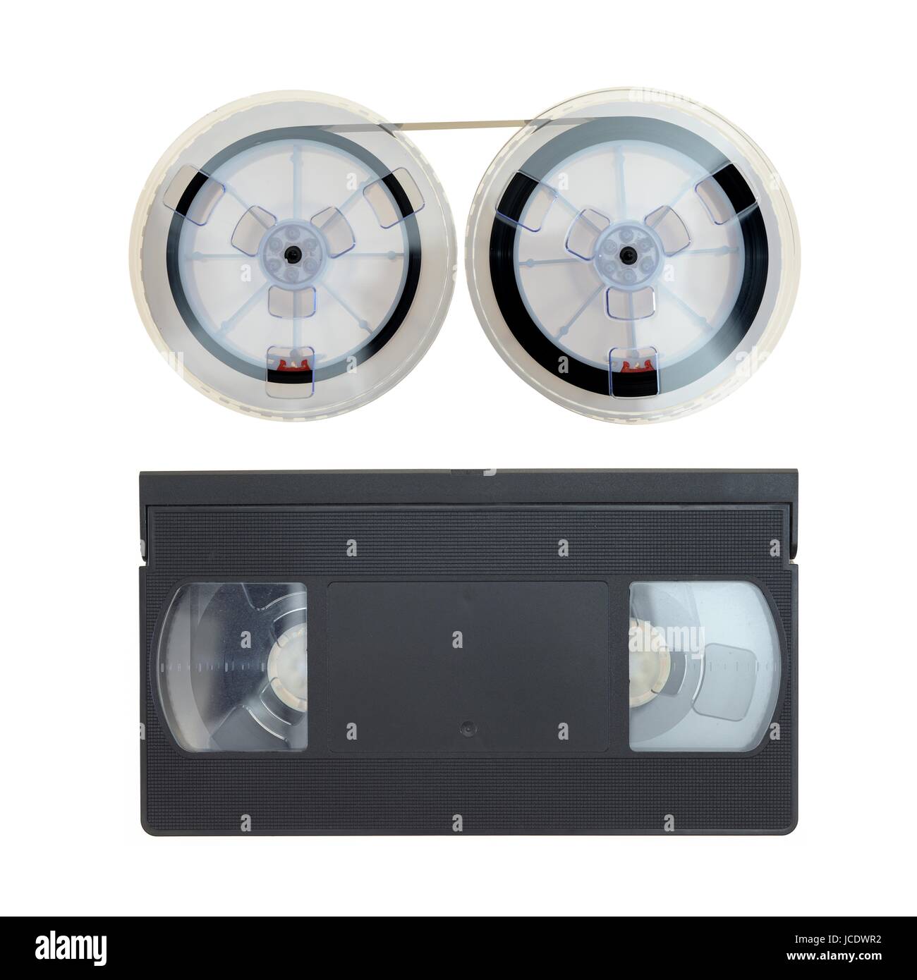 A close up shot of VHS Internal ribbon tape Stock Photo - Alamy