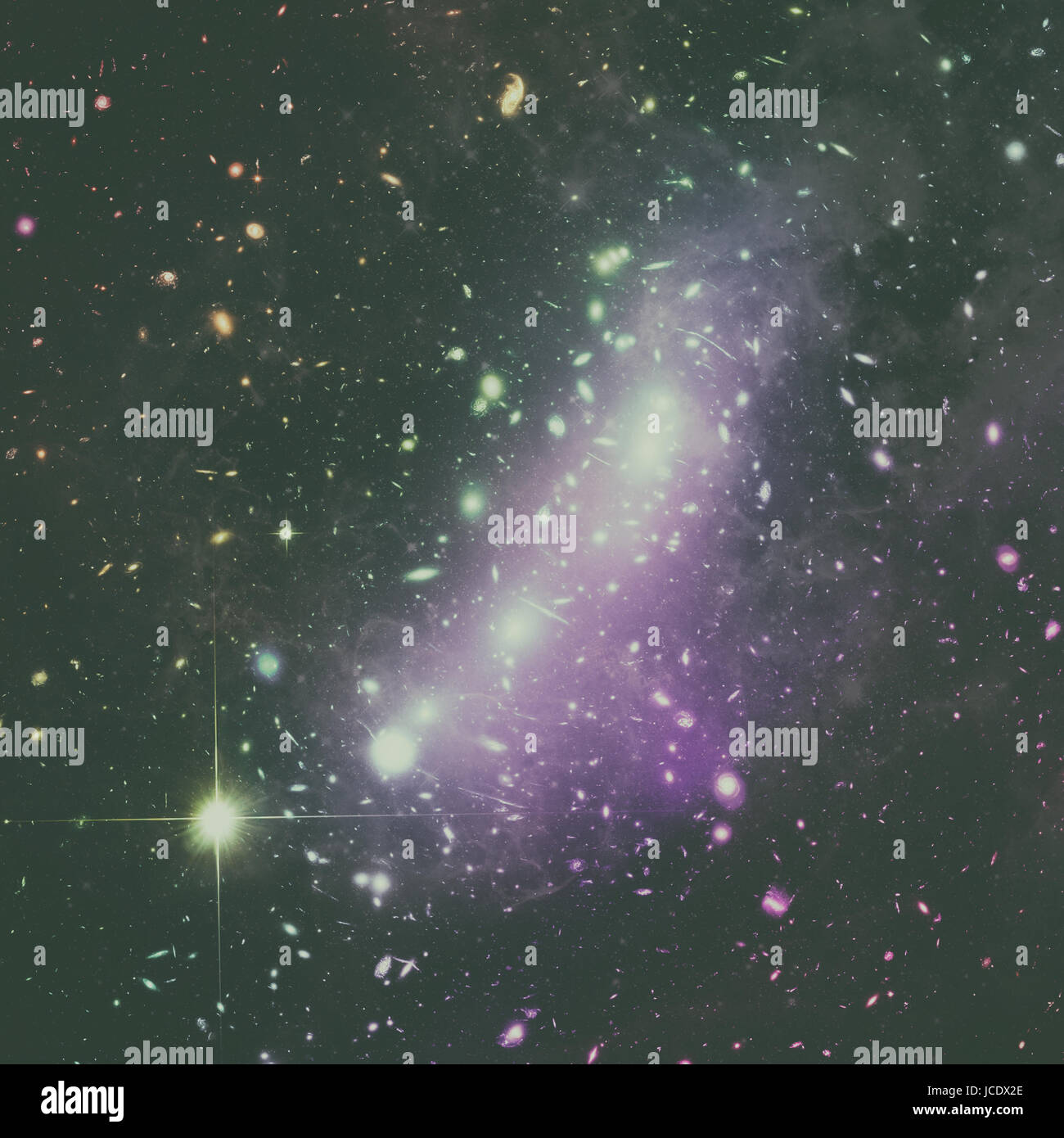 Galaxy clusters hi-res stock photography and images - Alamy