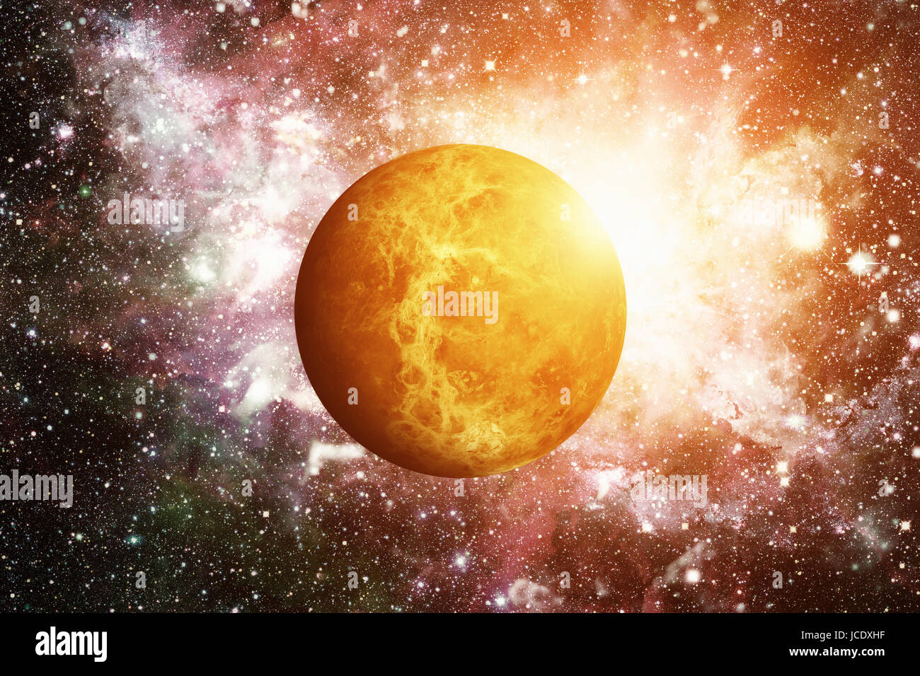 Solar System - Venus. It is the second planet from the Sun. It is a ...