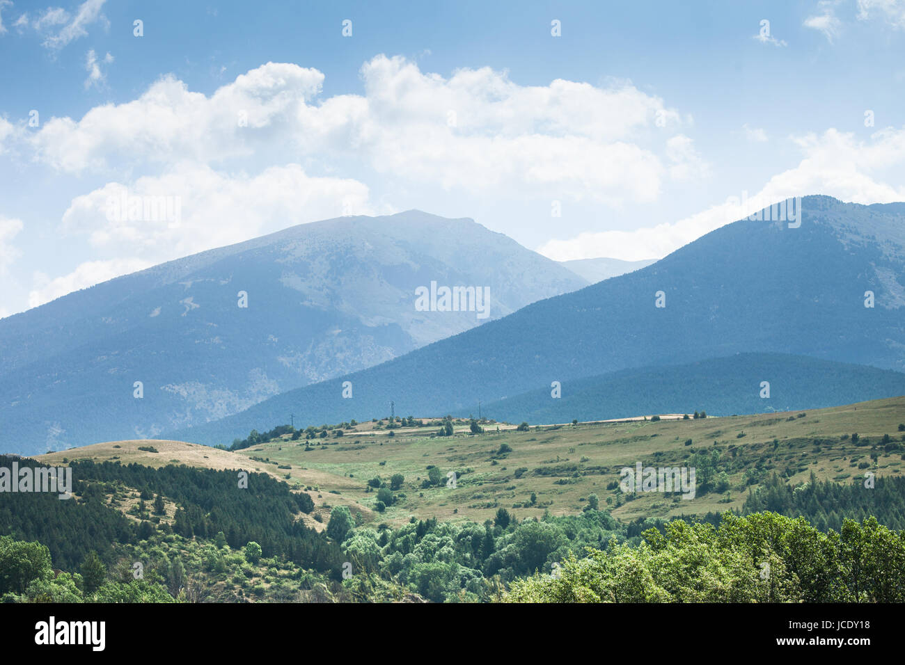 Photo of panoramic mountain view of Pyrenees, Andorra Stock Photo - Alamy