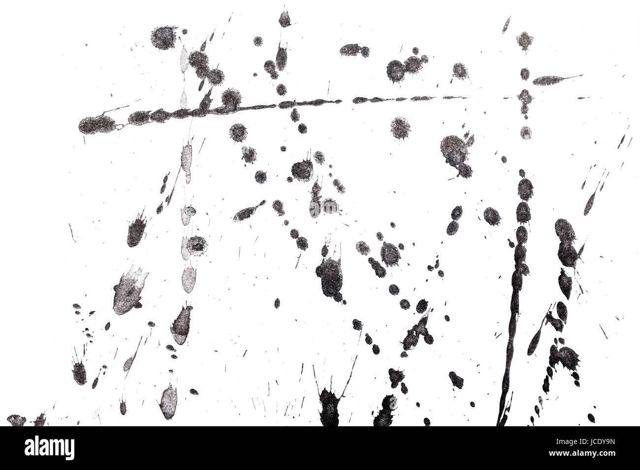 Abstract black ink splash. Ink blots. Elements of design. Water-soluble ...