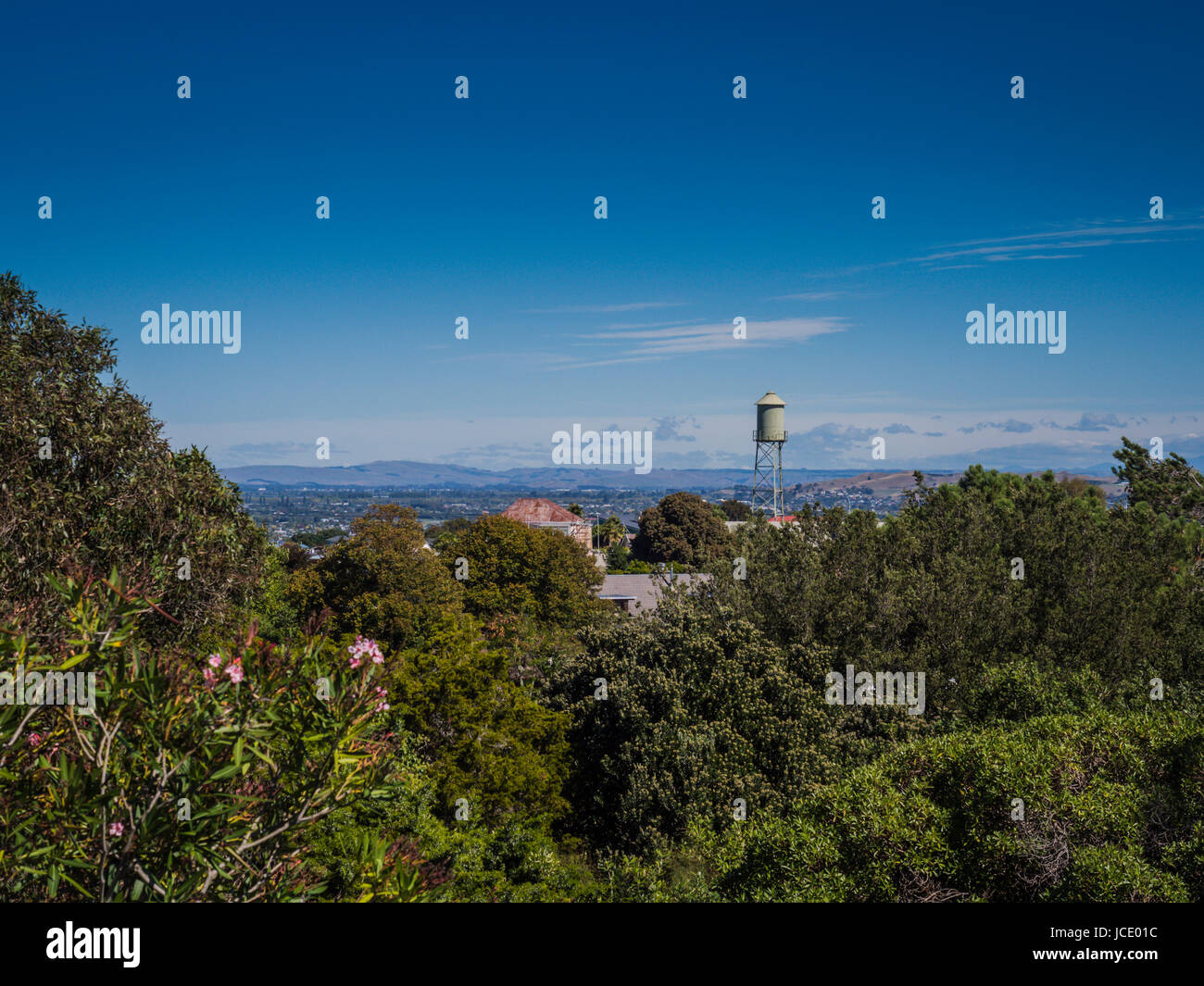 Distant Water Tower Landscape Stock Photo - Alamy