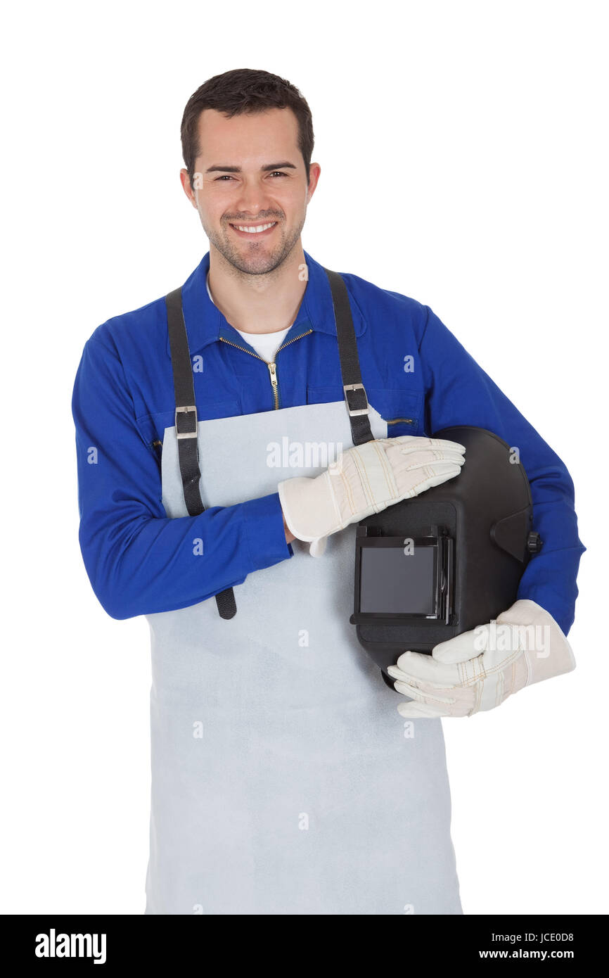 Portrait builder welding metal on hi-res stock photography and images ...