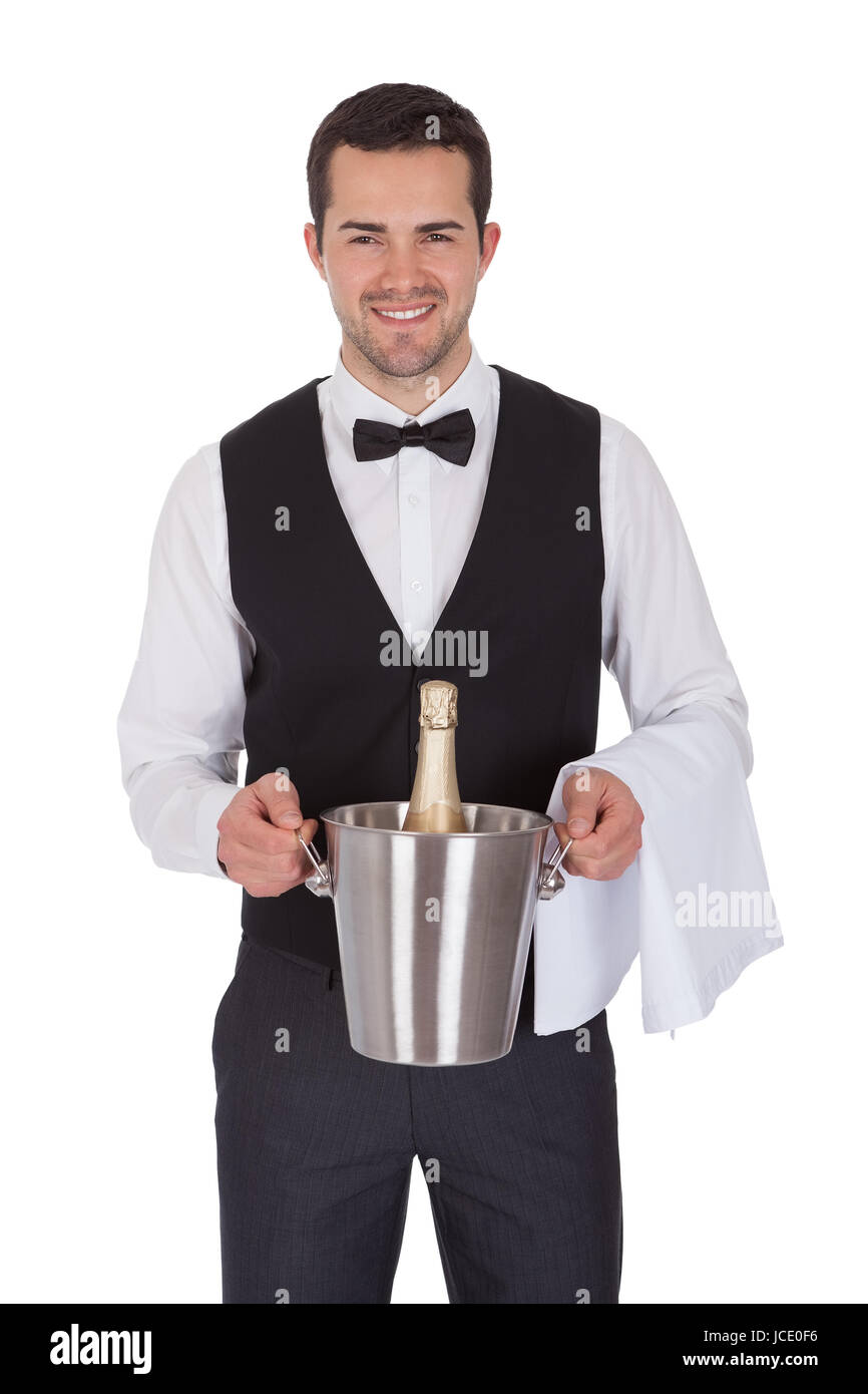 Black champagne bucket Cut Out Stock Images & Pictures - Alamy