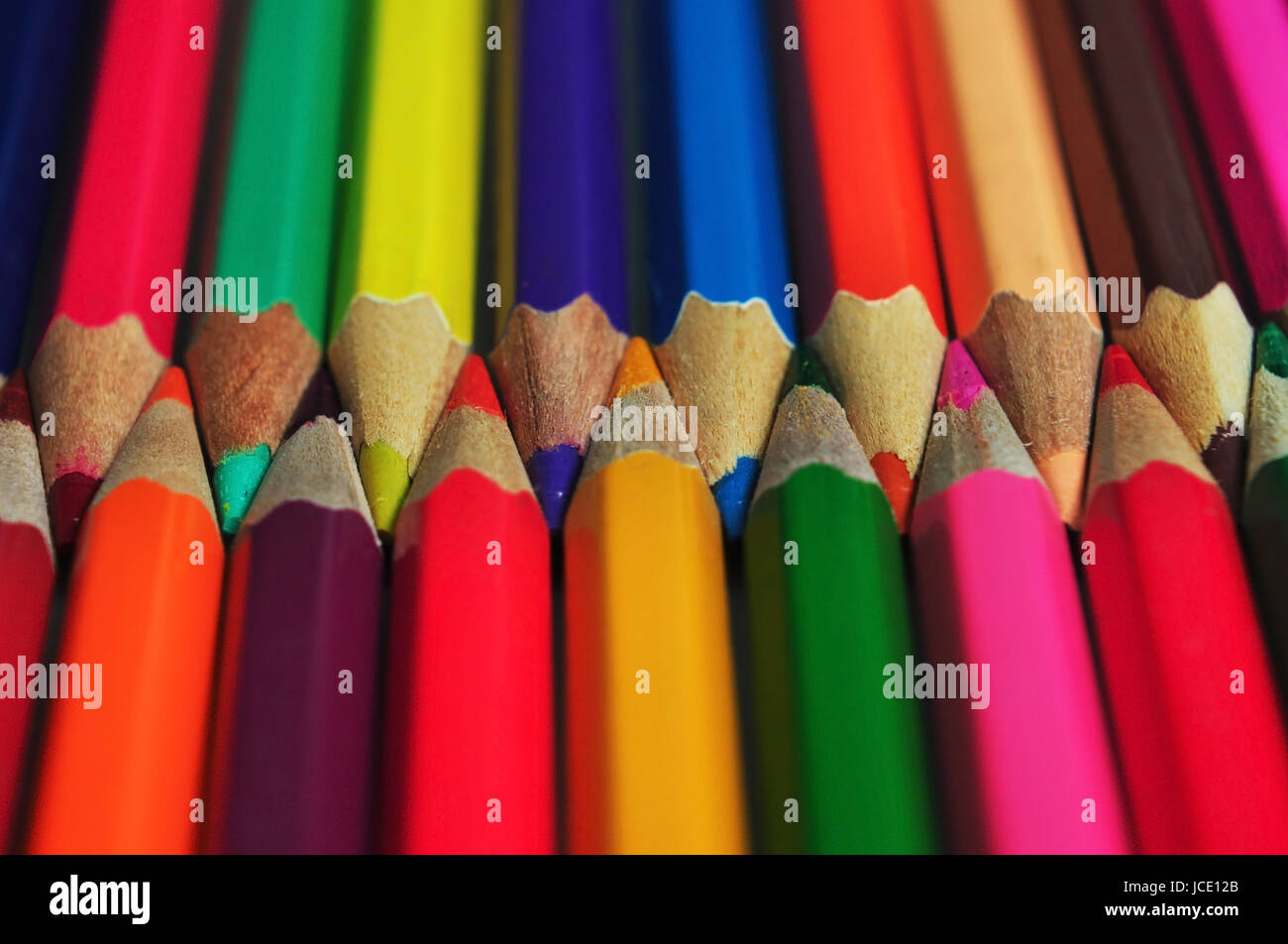 sharpen color pencils background object texture pattern Stock Photo - Alamy