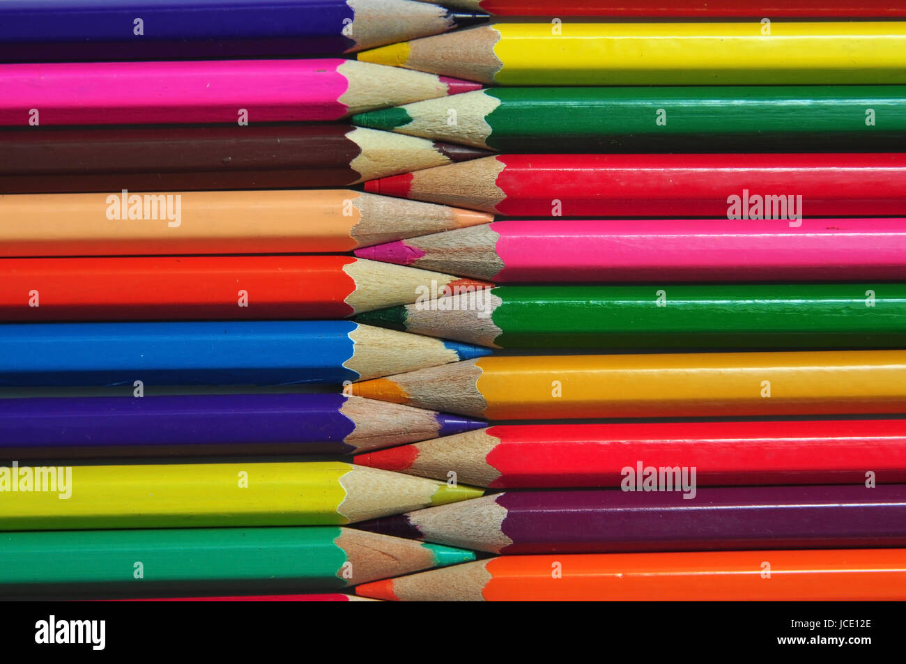 sharpen color pencils background object texture pattern Stock Photo - Alamy