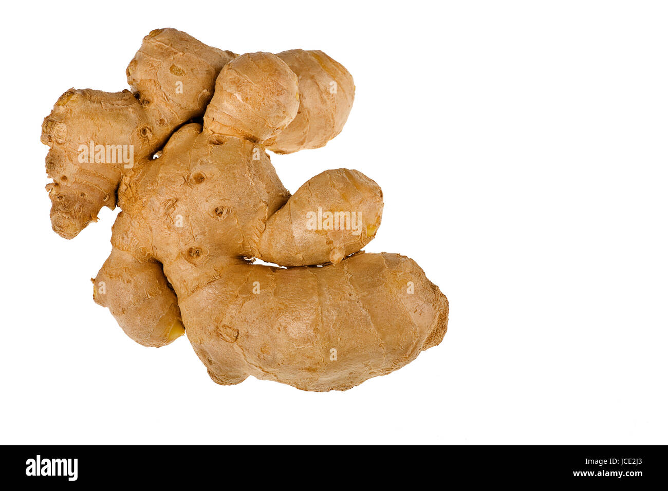 whole raw ginger root closeup isolated on white background Stock Photo ...