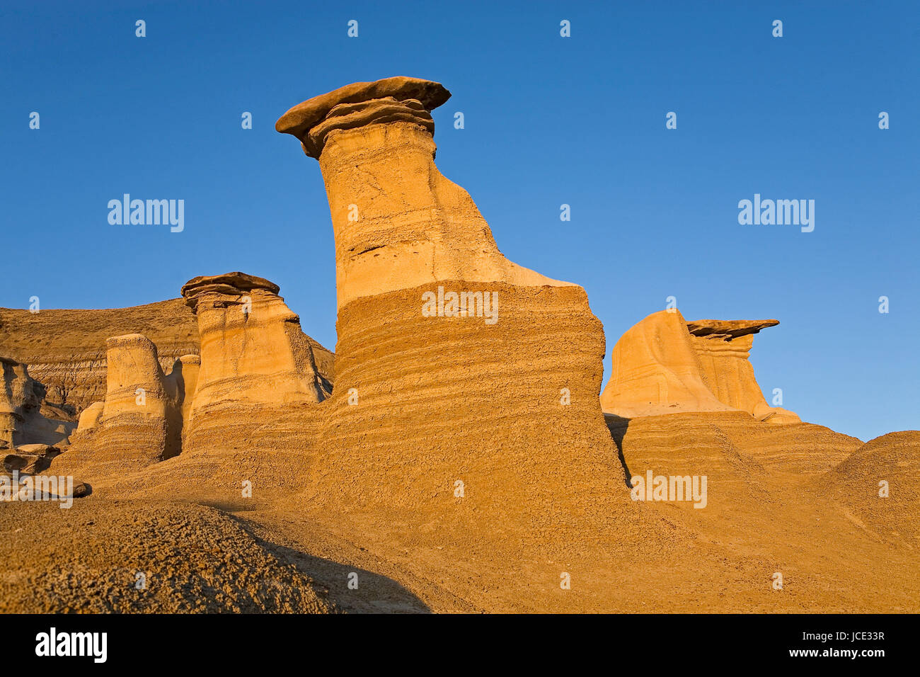 badland hoodoos in Western Canada Stock Photo - Alamy