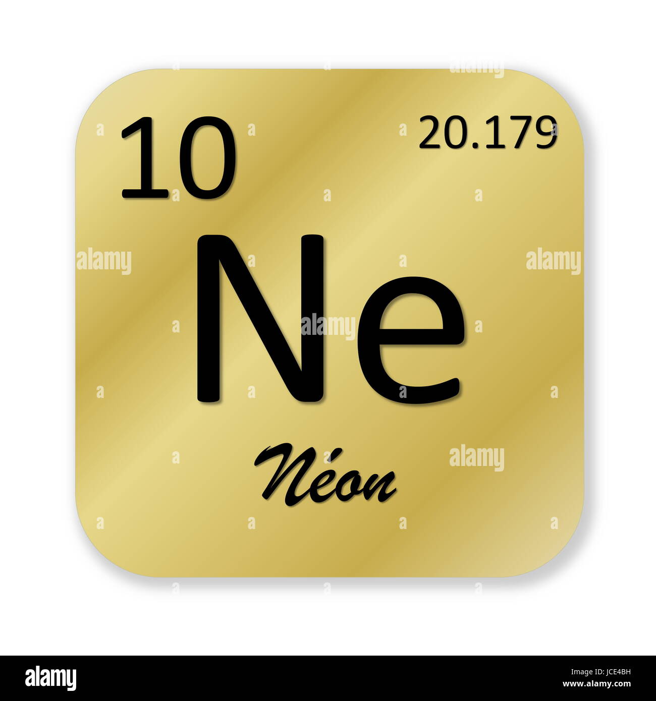 Black neon element into golden square shape isolated in white ...