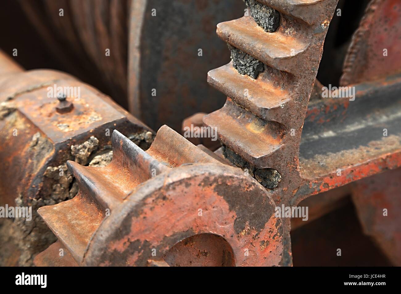 Cogwheels in an old machinery Stock Photo - Alamy