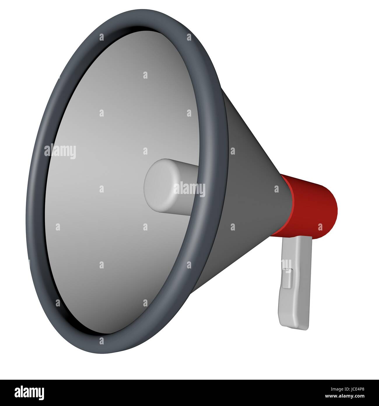 Megaphone isolated over white background, 3d render Stock Photo - Alamy
