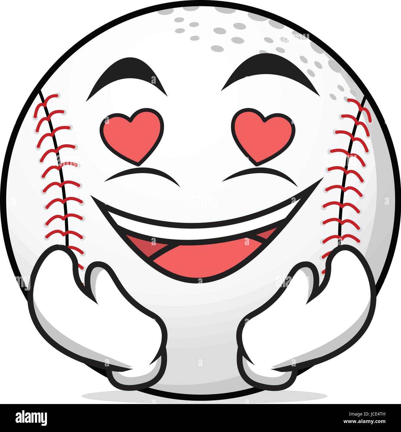 In love baseball cartoon character Stock Vector Image & Art - Alamy