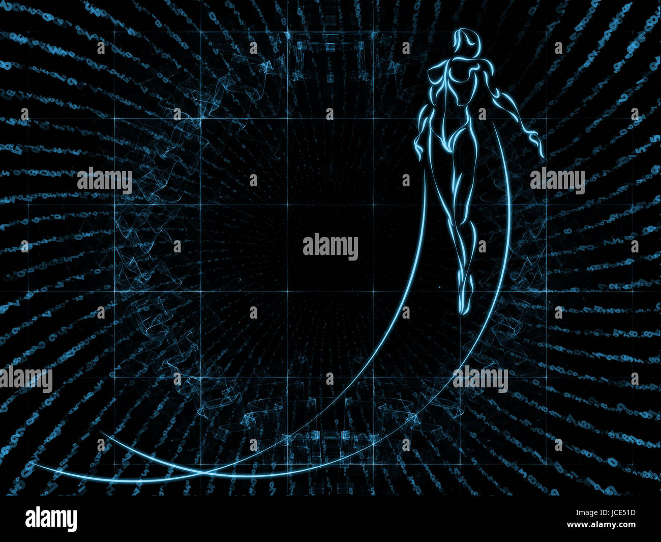 Geometry of Man series. Design composed of Human line drawing, math ...
