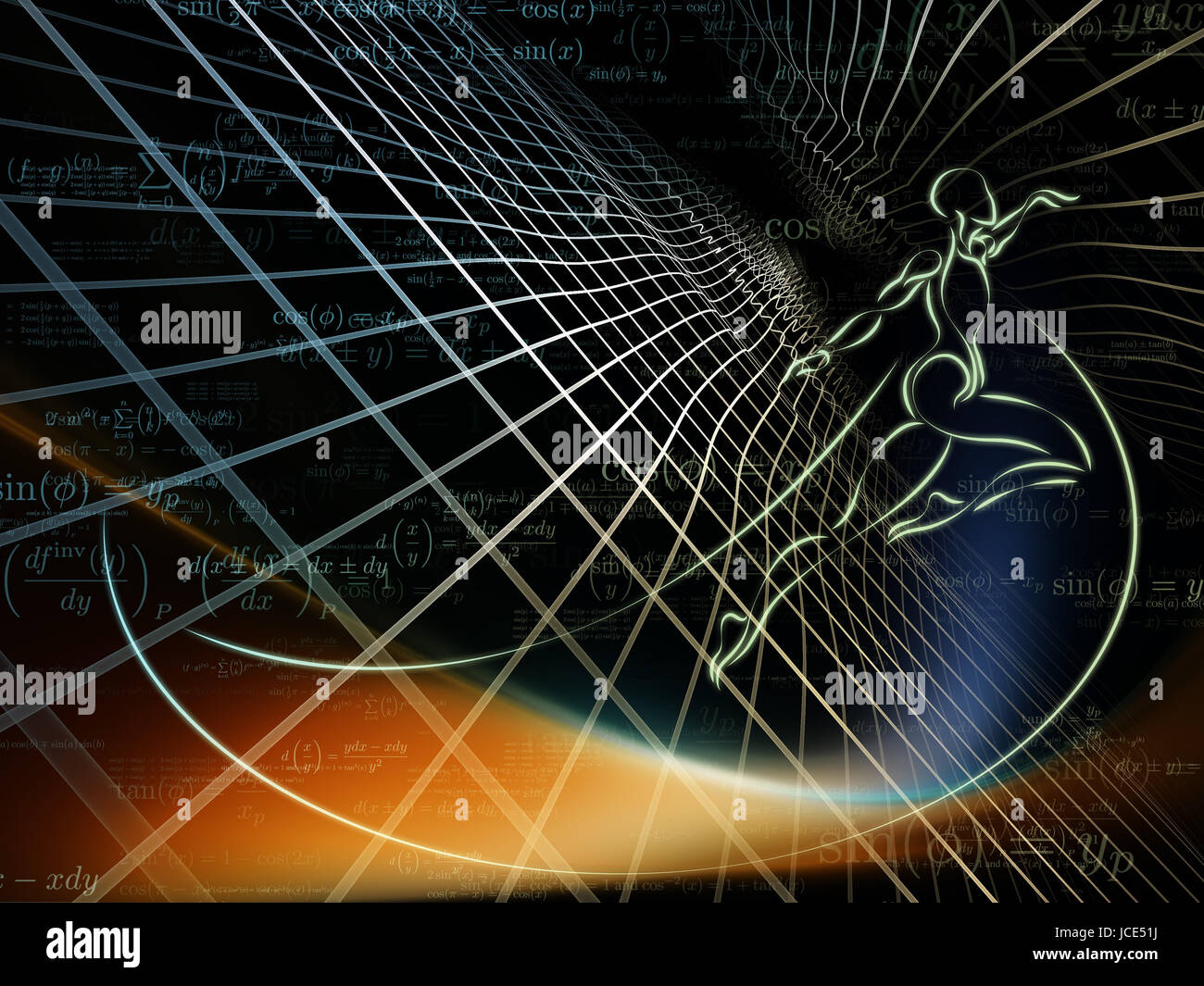 Geometry of Man series. Backdrop of Human line drawing, math, geometry ...