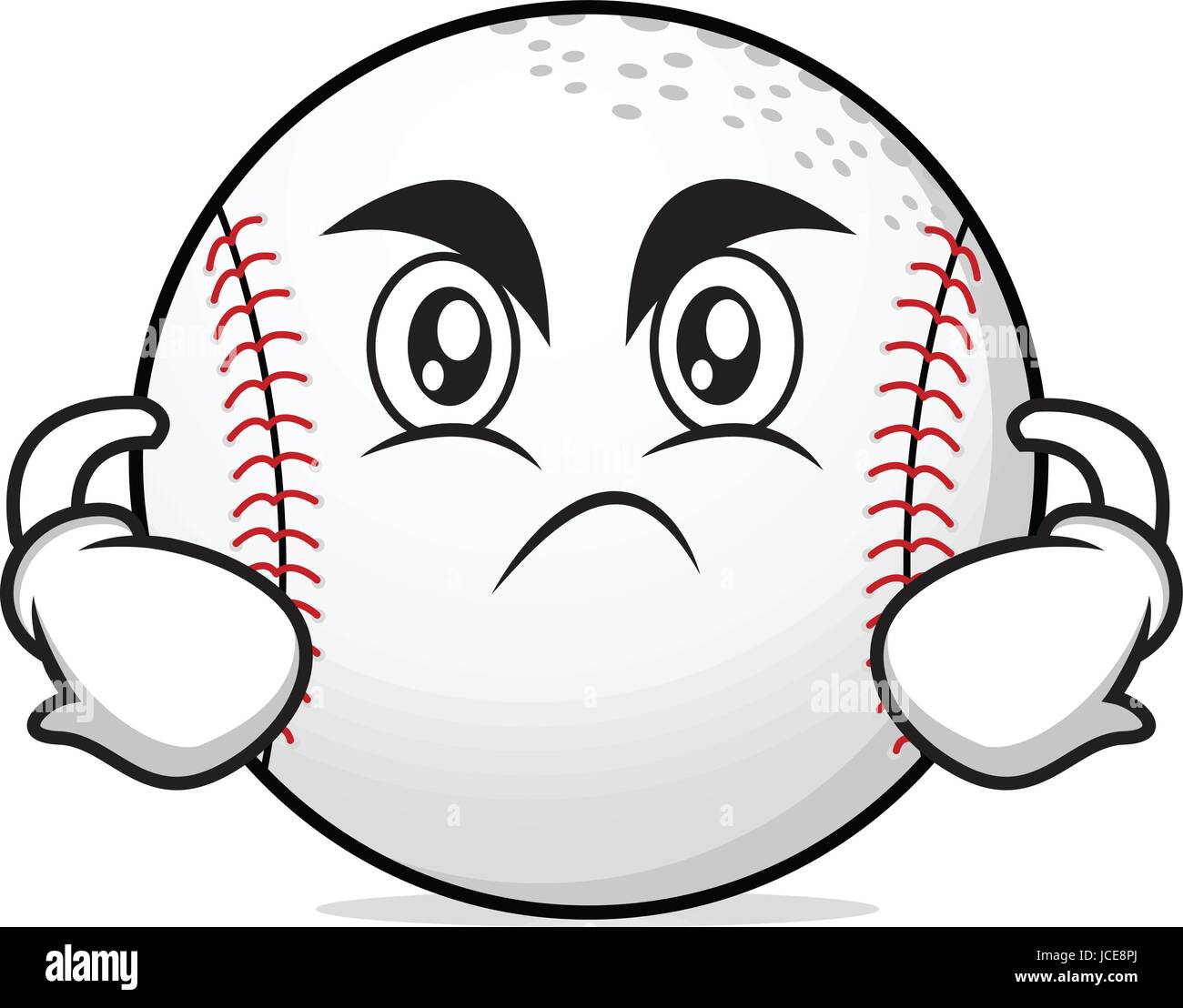 Angry baseball Stock Vector Images - Alamy