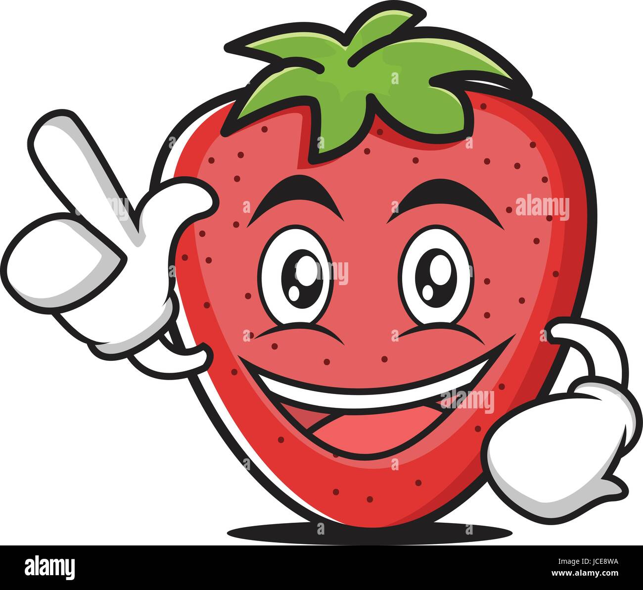 Have an idea strawberry cartoon character Stock Vector Image & Art - Alamy