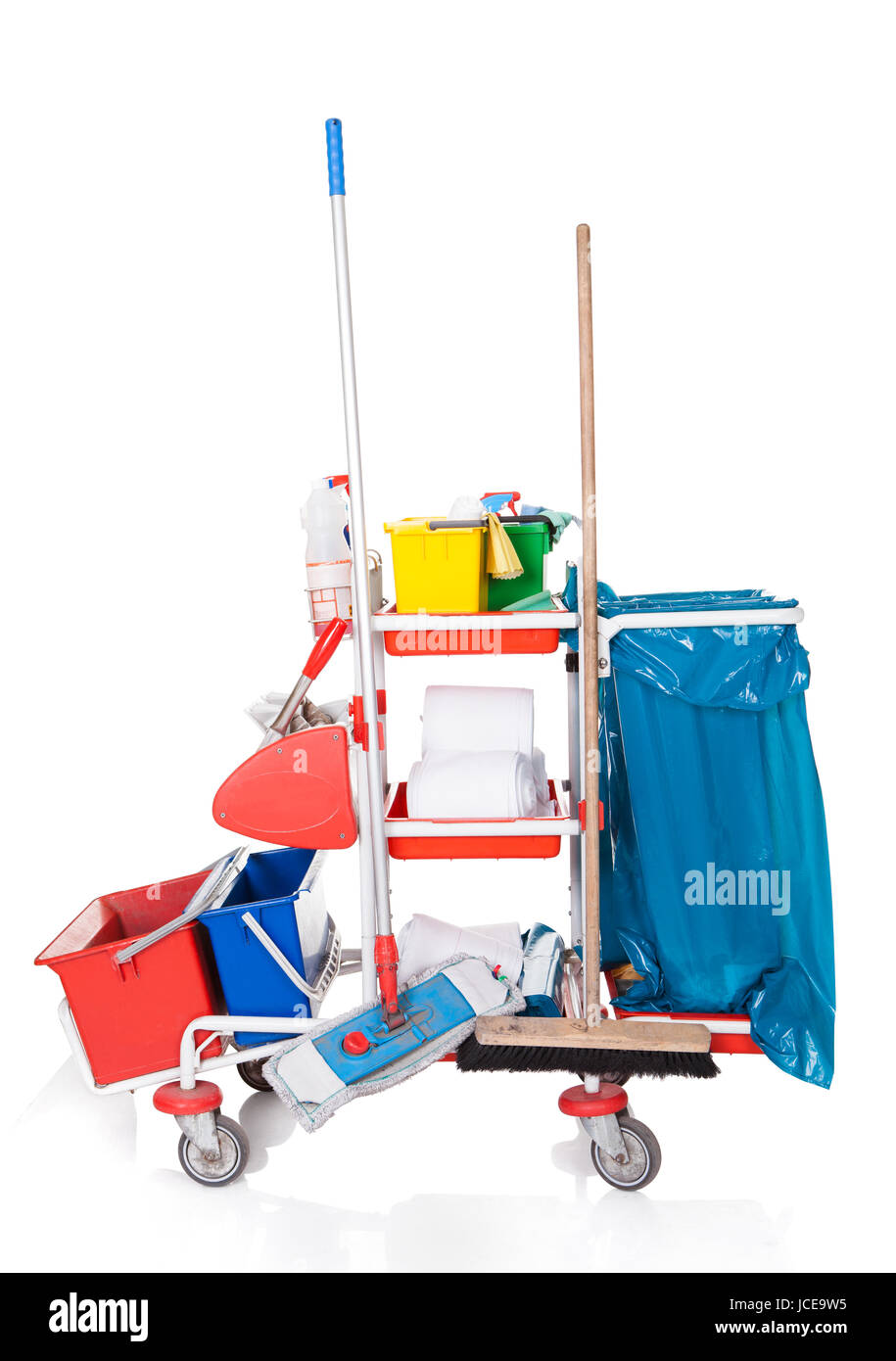 Professional Cleaning Equipment. Isolated On White Background Stock ...