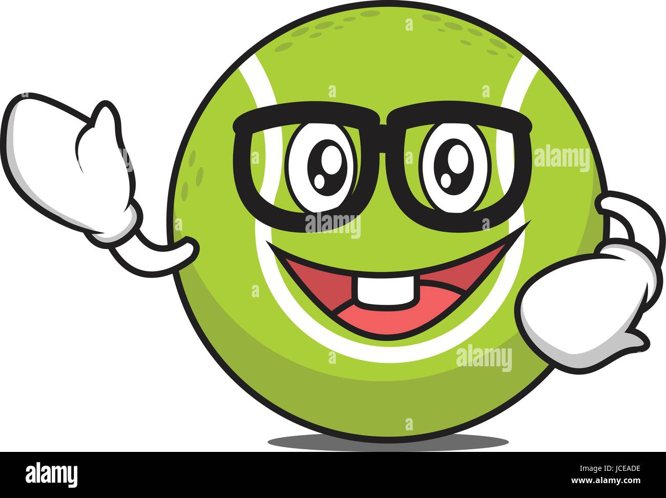 Tennis ball smile face Stock Vector Images - Alamy