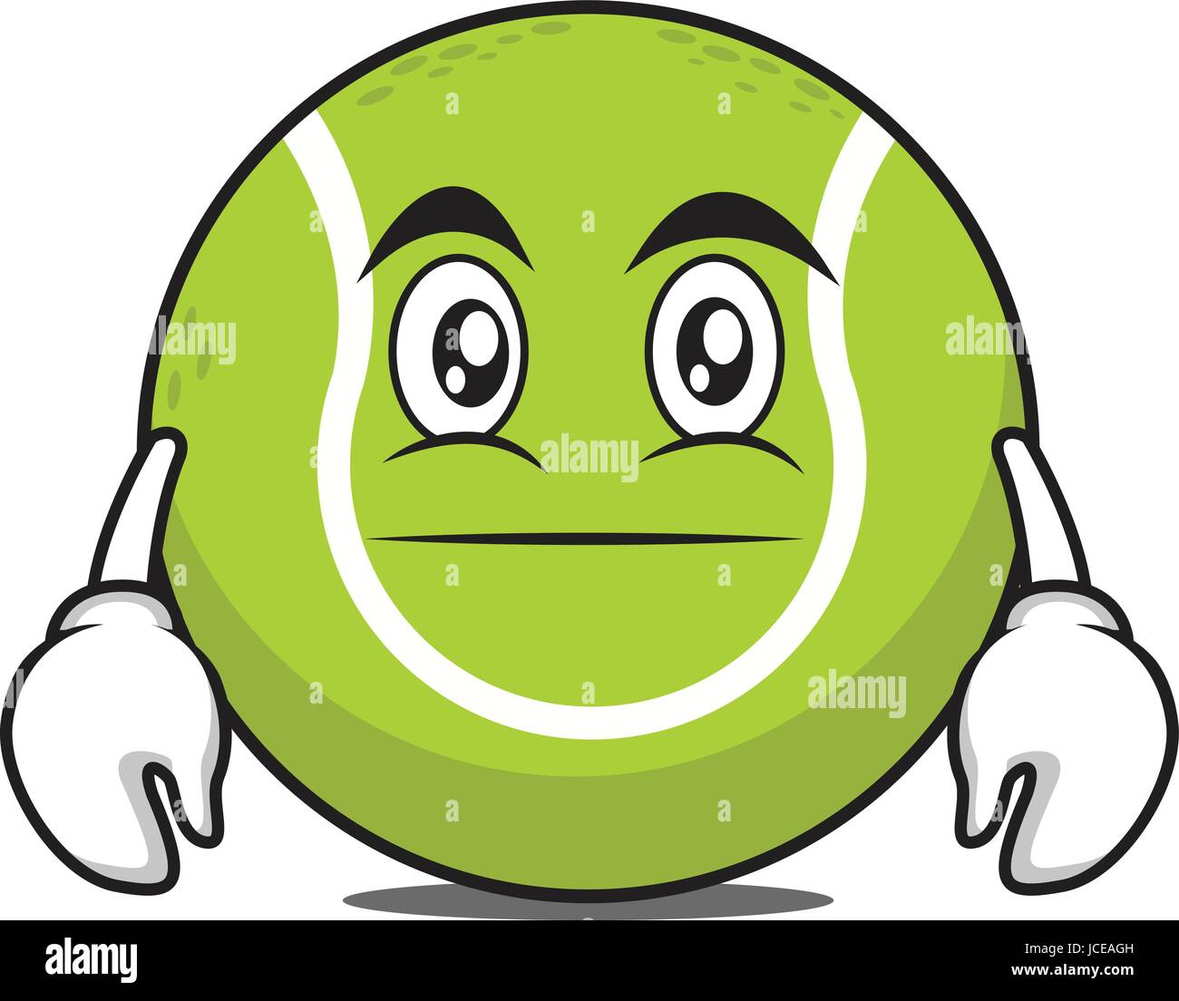 Tennis ball smile face Stock Vector Images - Alamy