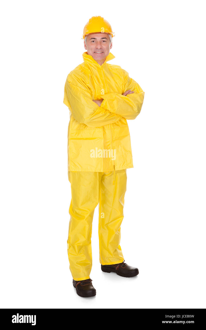 Man Wearing Raincoat High Resolution Stock Photography and Images - Alamy
