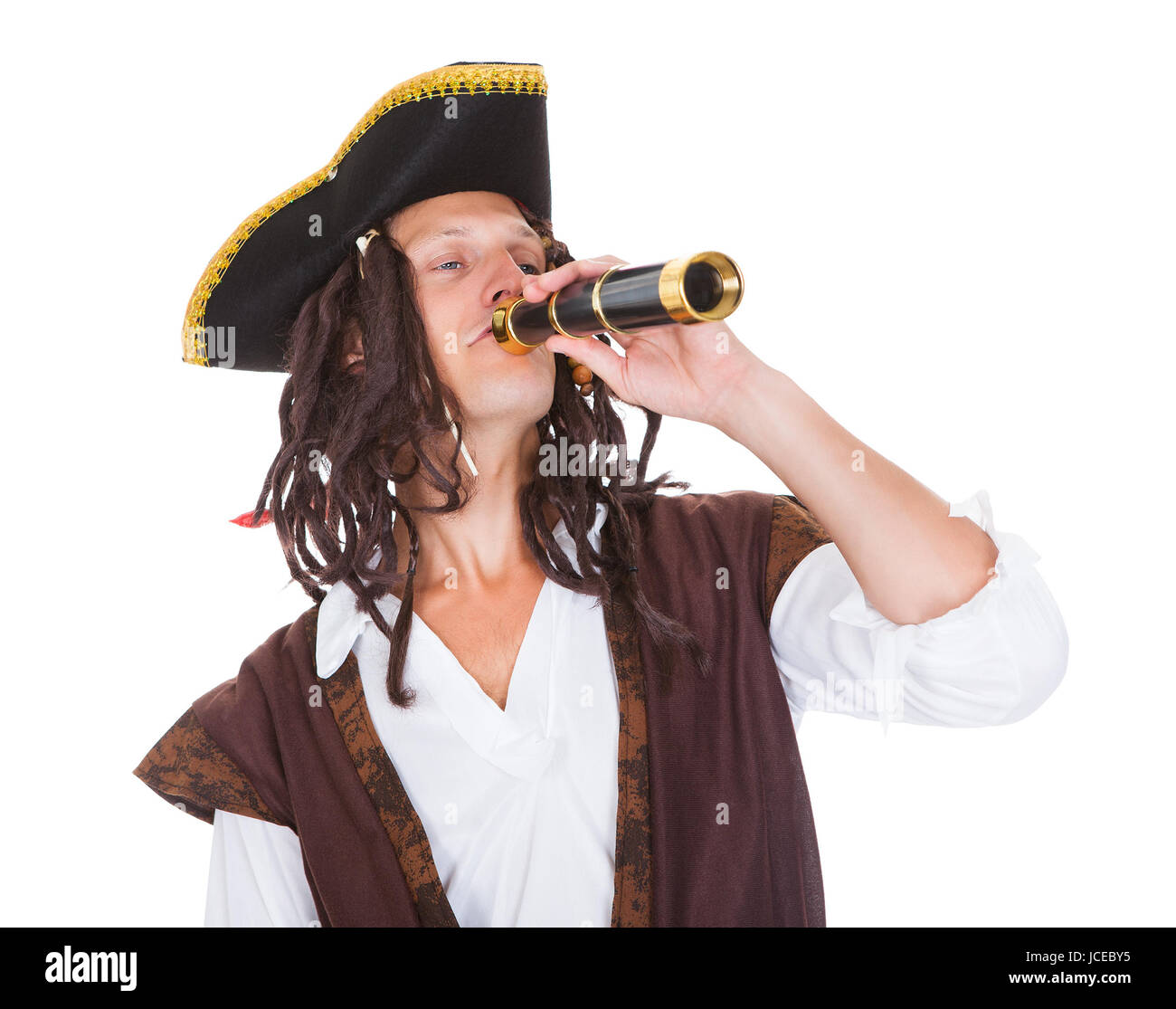 Pirate Looking Through Telescope