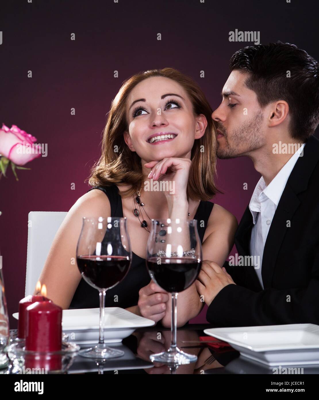 Wine colored dress hi-res stock photography and images - Alamy