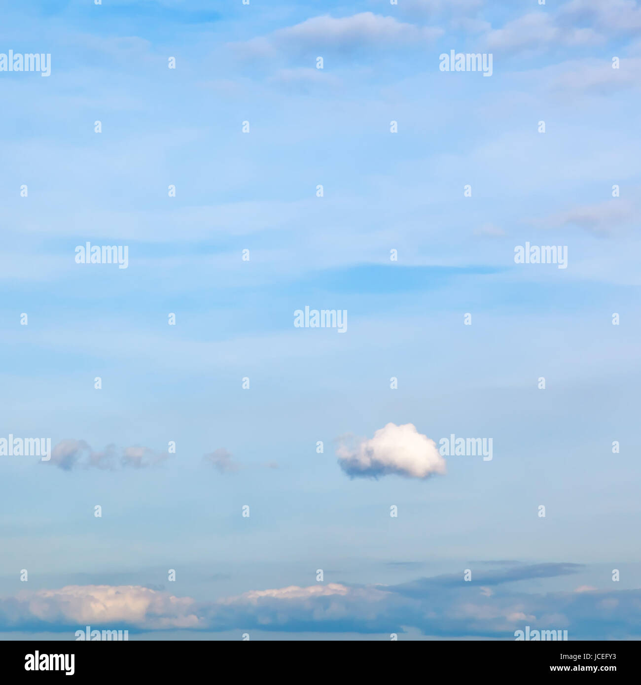 one little cloud in blue autumn sky - natural background Stock Photo ...