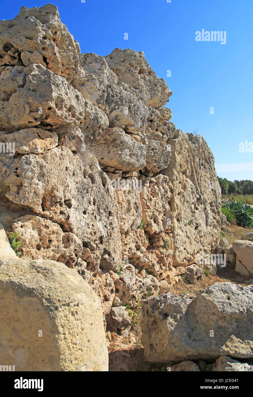 Ggantija neolithic megalithic 5500 years old prehistoric temple complex ...