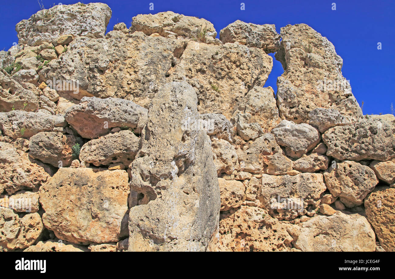 Ggantija neolithic megalithic 5500 years old prehistoric temple complex ...