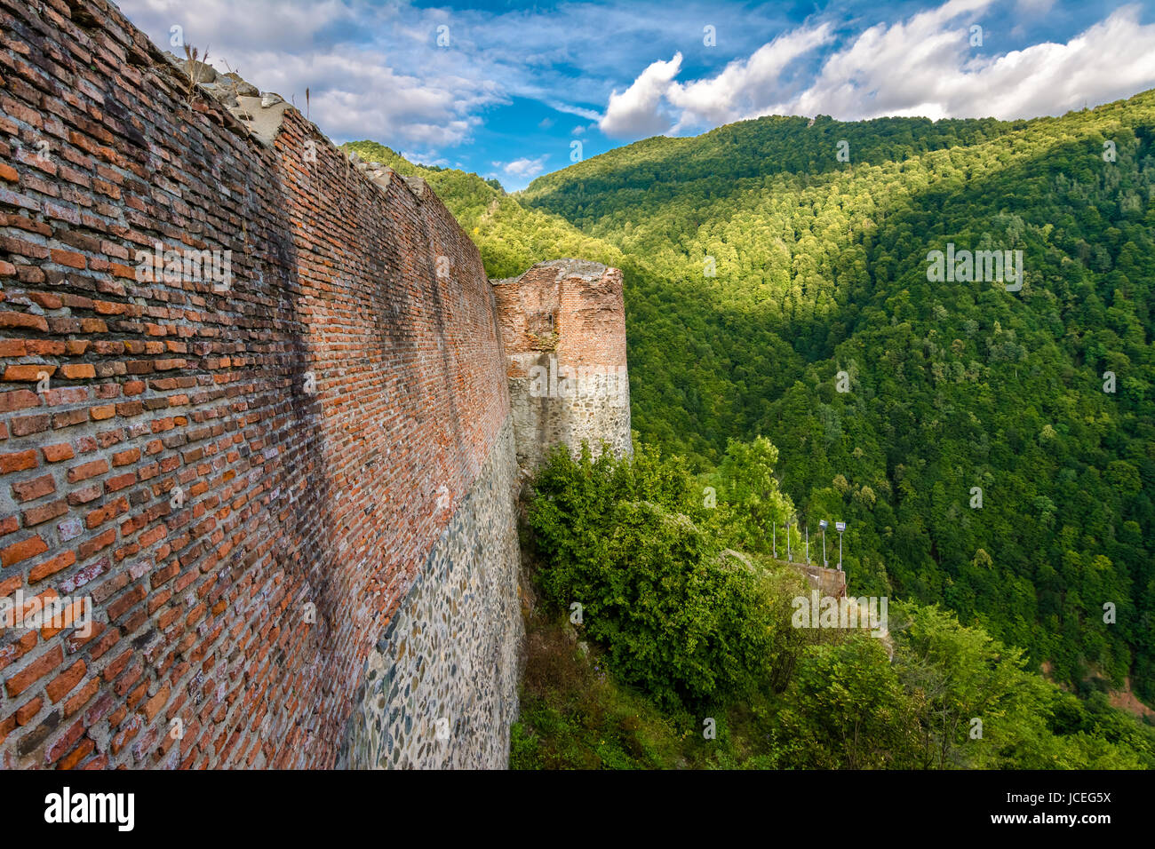Poenari Fortress once owned by Vlad the Impaler (the legendary Dracula ...