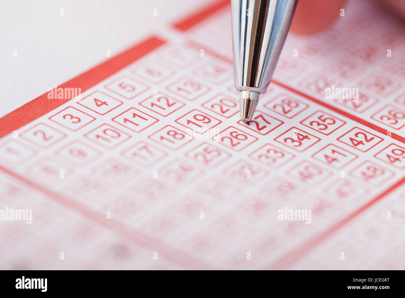 Man marking lottery ticket hi-res stock photography and images - Alamy