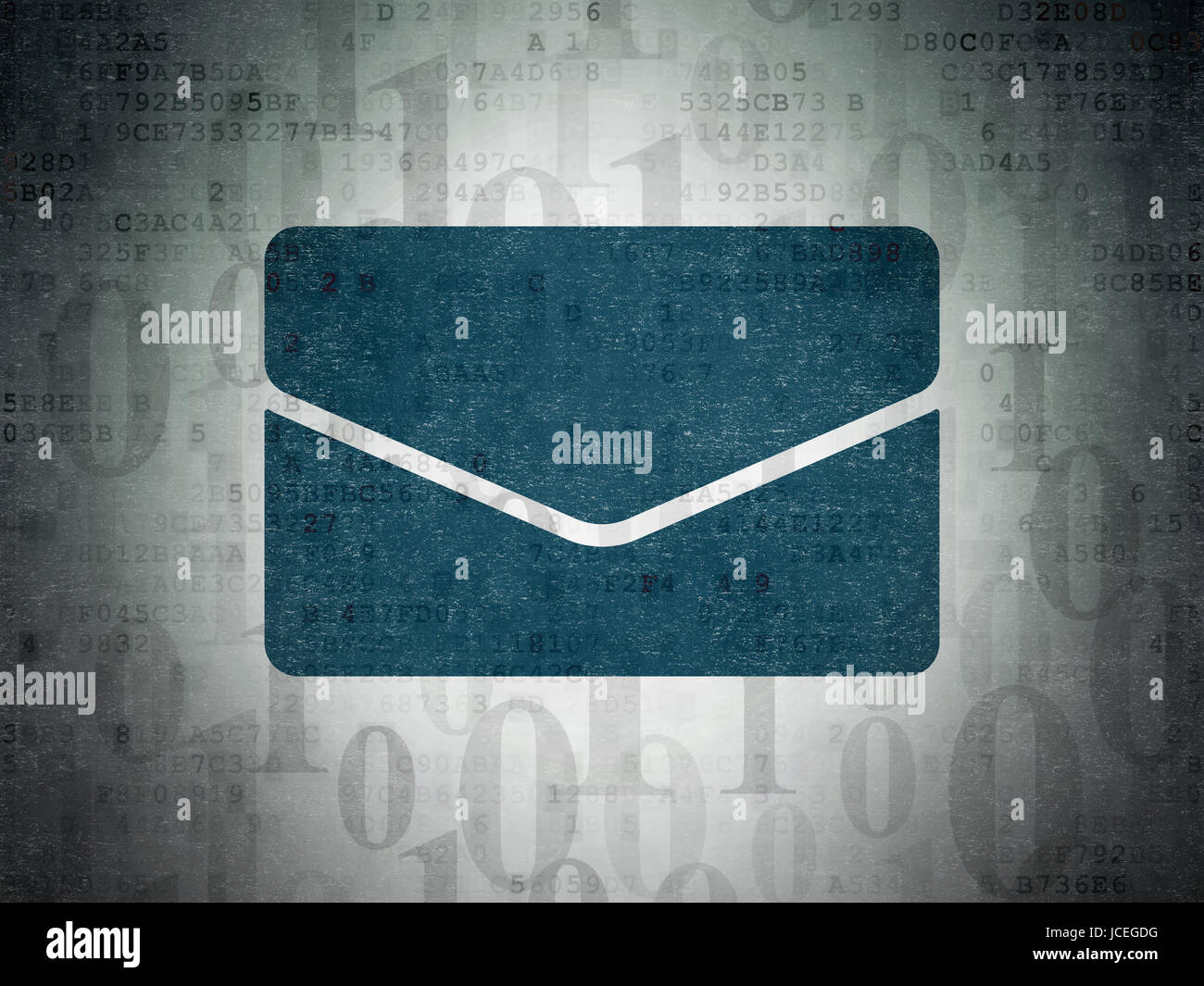 Finance concept: Email on Digital Data Paper background Stock Photo - Alamy