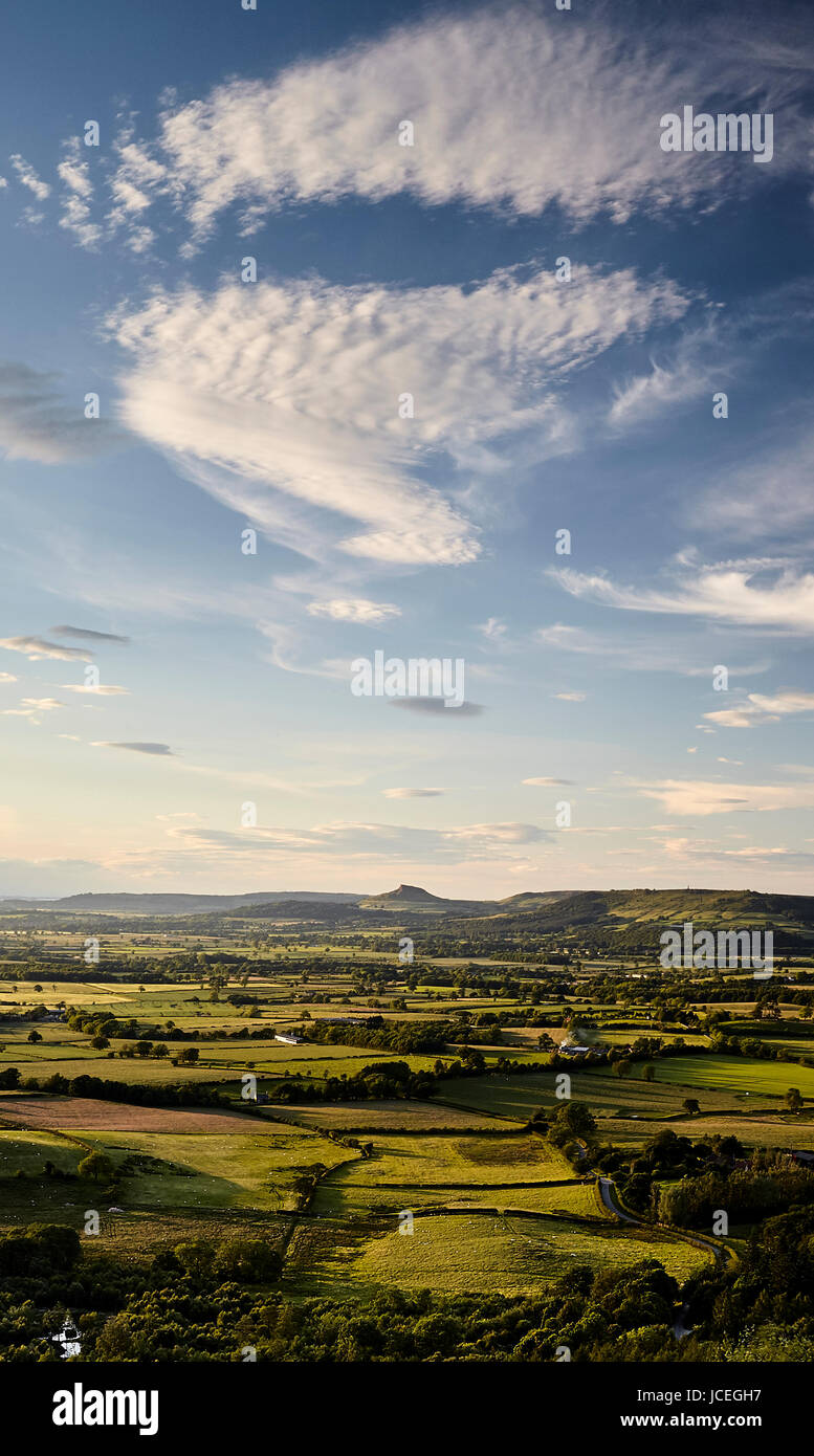 Vista of North Yorkshire from the Cleveland Way. All rights reserved ...