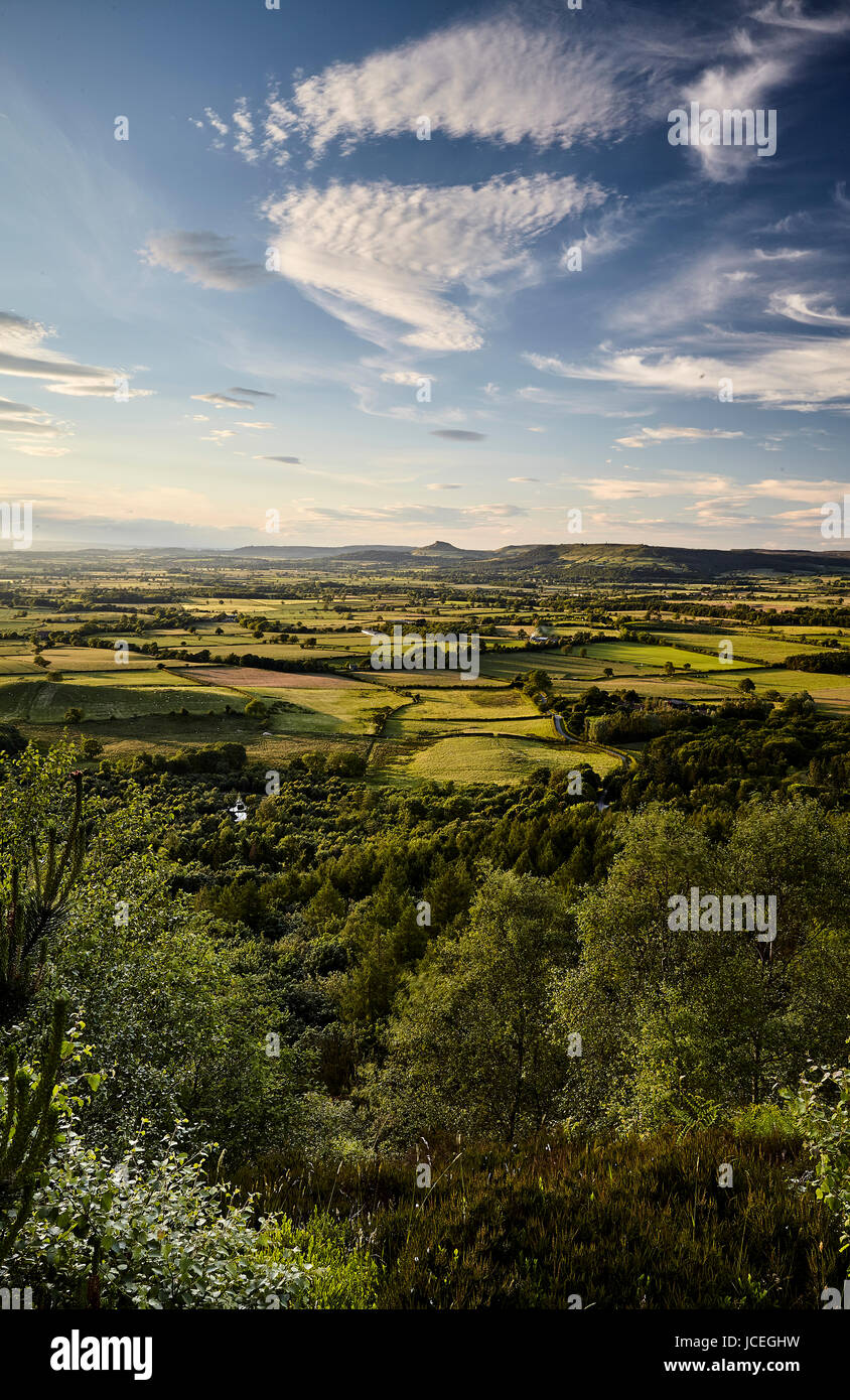 Vista of North Yorkshire from the Cleveland Way. All rights reserved ...