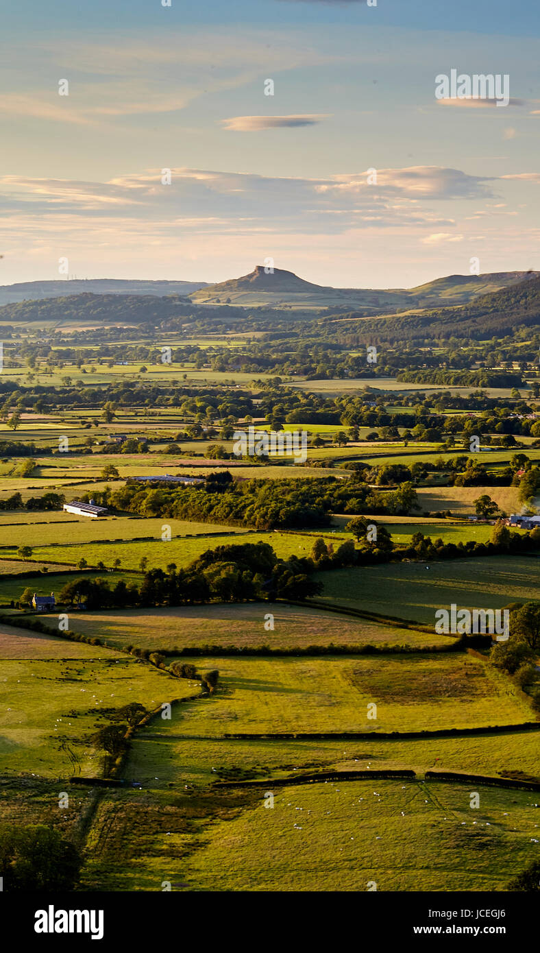 Vista of North Yorkshire from the Cleveland Way. All rights reserved ...