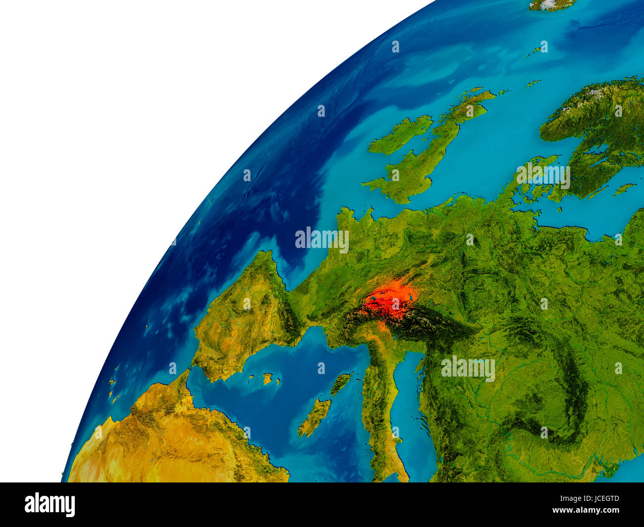 Topographic map of switzerland hi-res stock photography and images - Alamy
