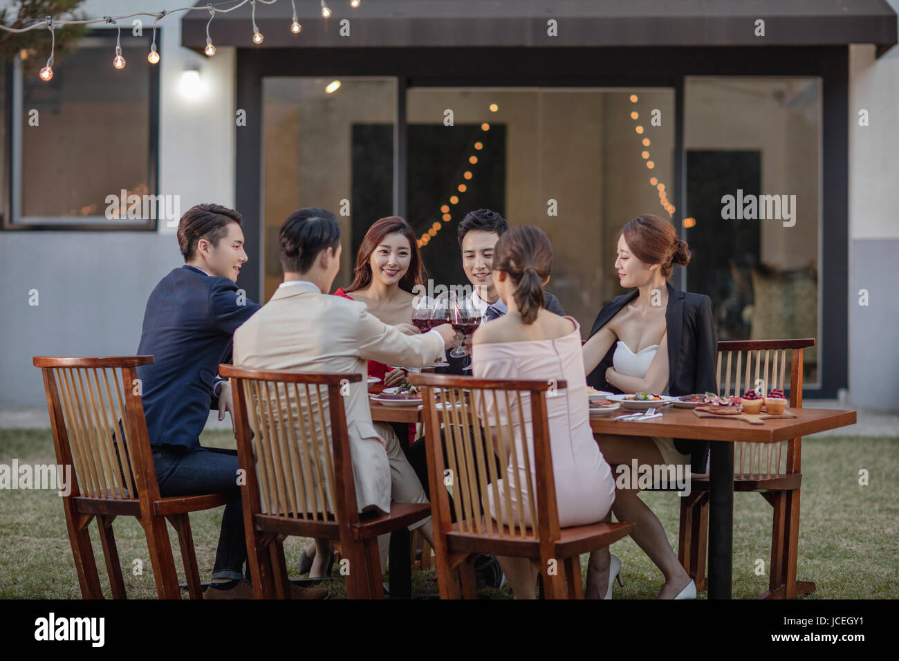 Smiling people at party Stock Photo - Alamy