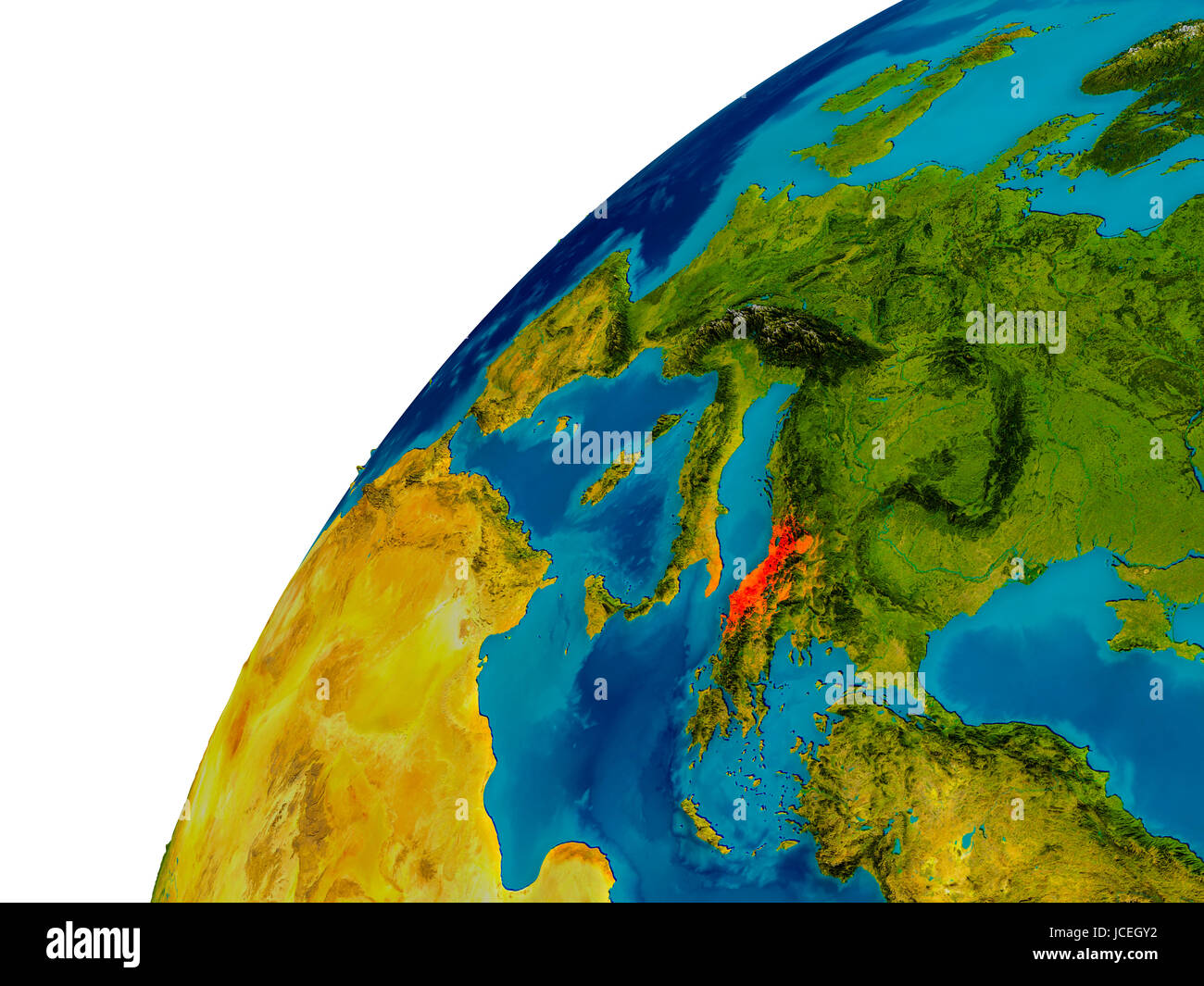 Topographic map of albania hi-res stock photography and images - Alamy