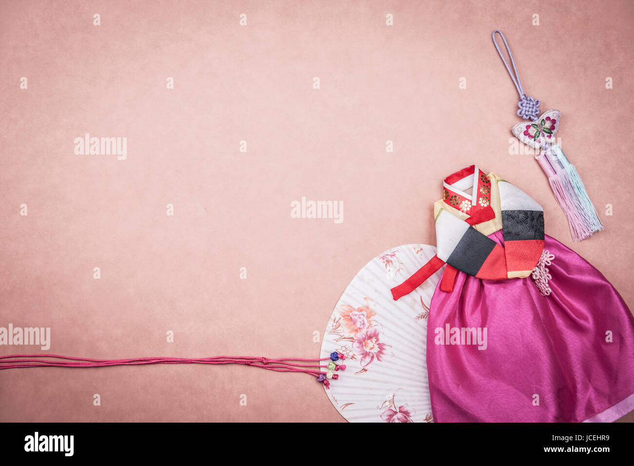 New Year's Day with traditional Korean objects Stock Photo - Alamy
