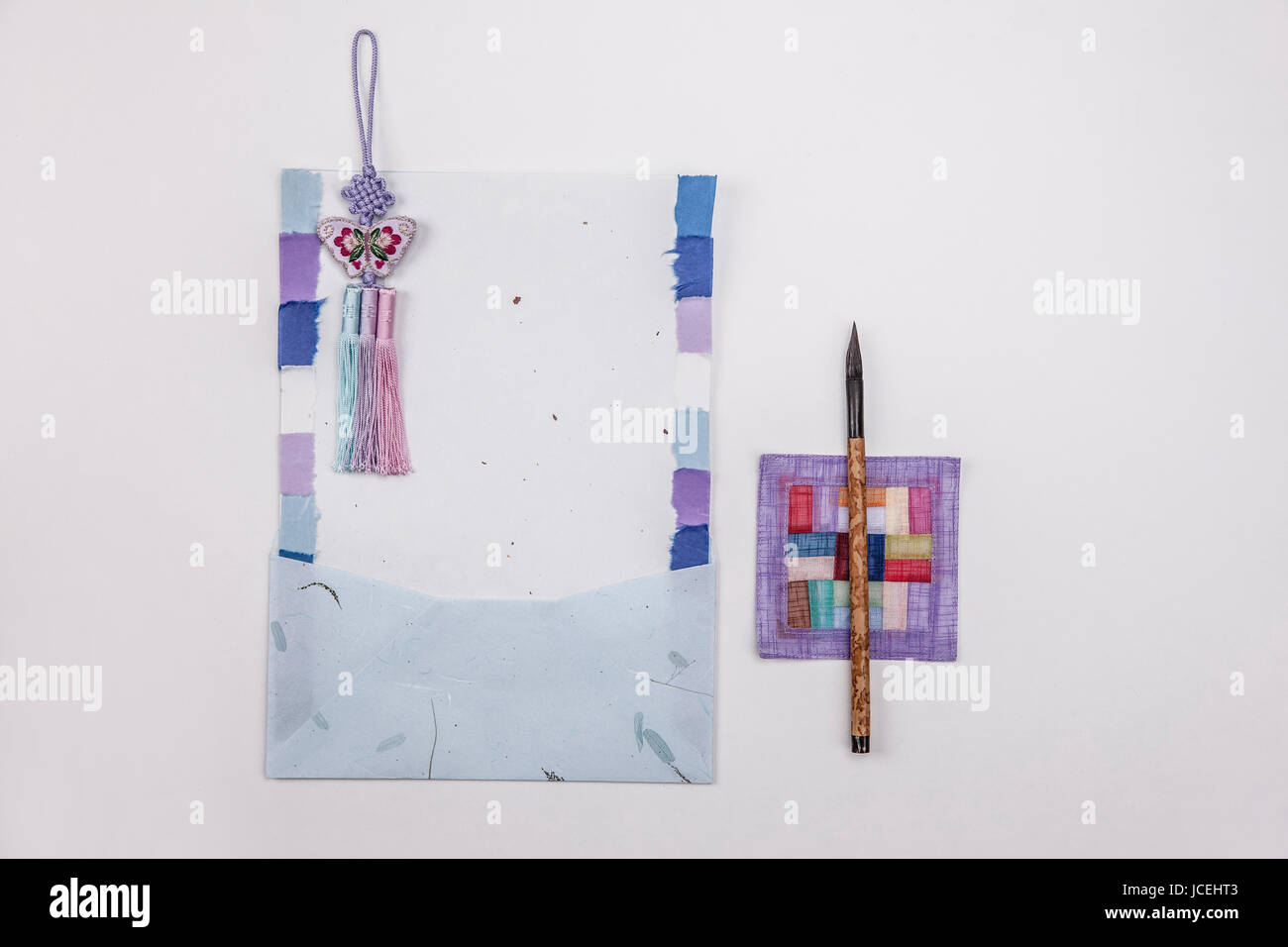 New Year's Day with traditional Korean objects Stock Photo - Alamy