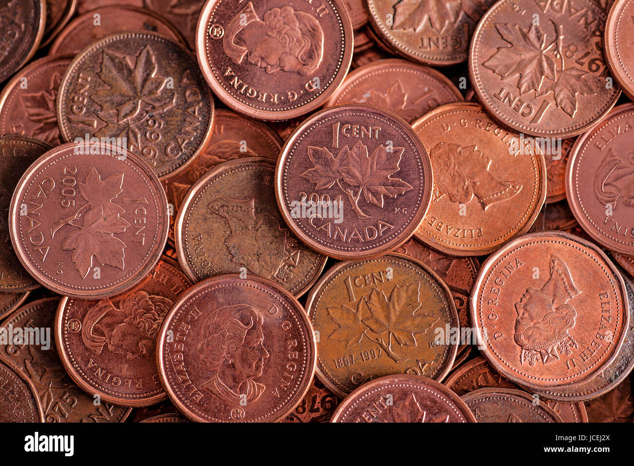 Canadian penny hi-res stock photography and images - Alamy