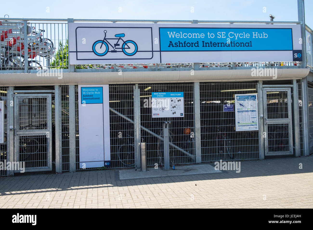 Secure bike parking train station hi-res stock photography and images ...