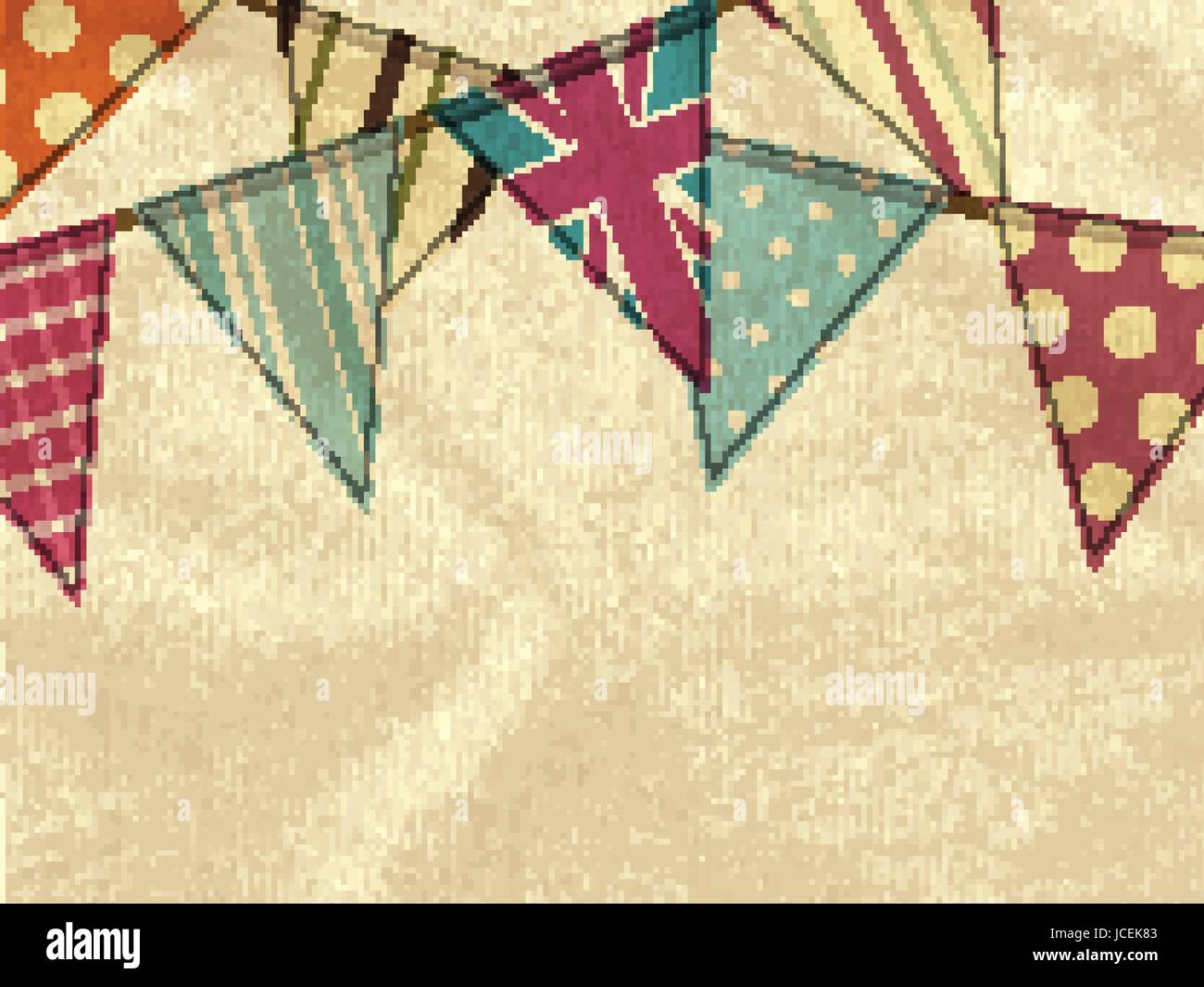 British bunting illustration Stock Vector Images - Alamy