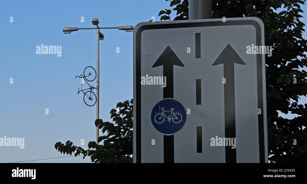 Bike to Heaven monument, Jan Bouchal, Kristof Kintera Stock Photo - Alamy