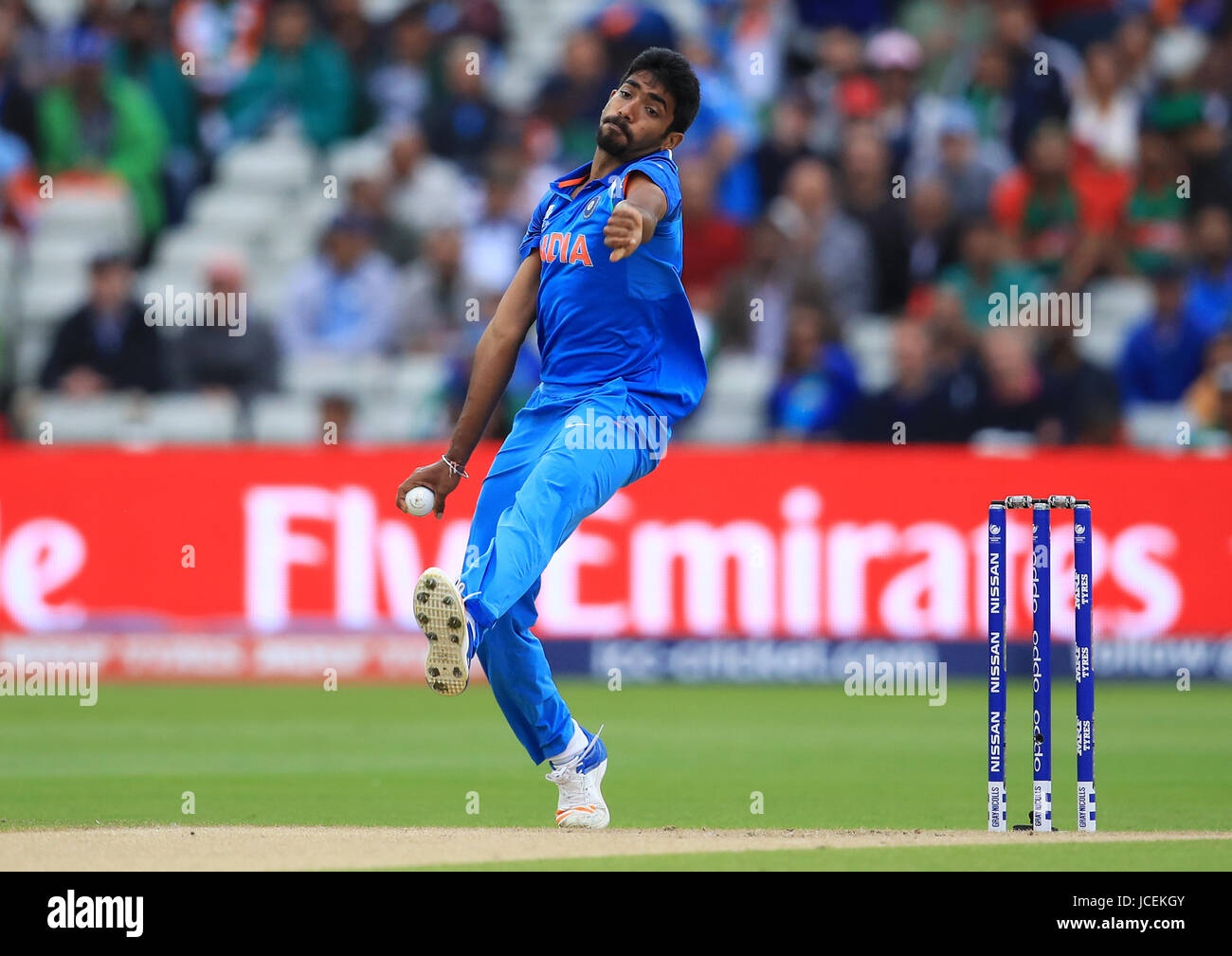 India's Jasprit Bumrah during the ICC Champions Trophy, semi-final ...