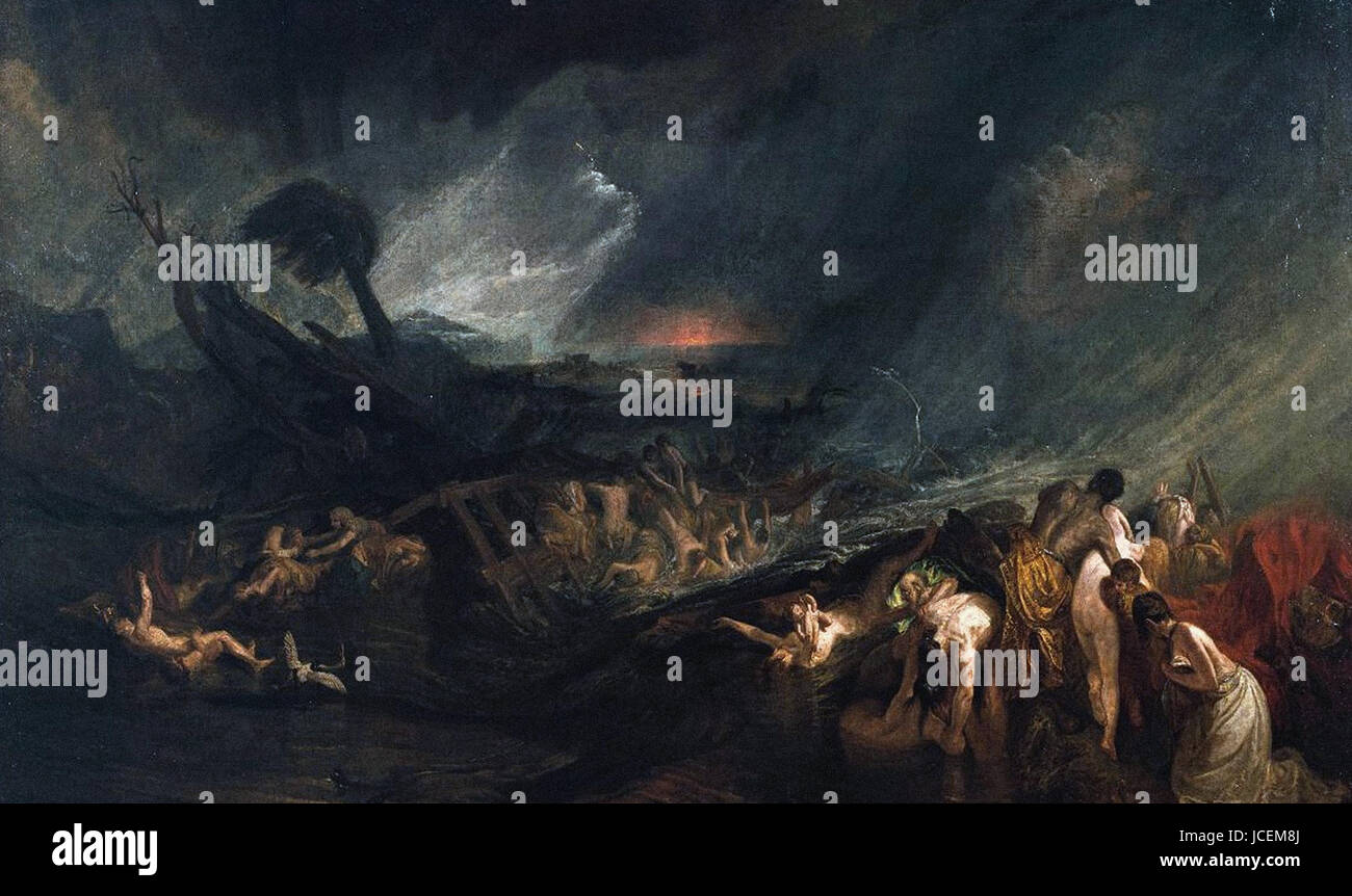 Joseph Mallord William Turner The Deluge Stock Photo - Alamy