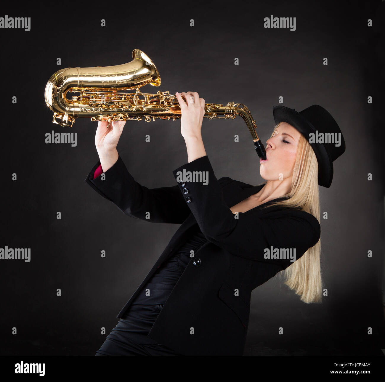 Girl Playing Sax High Resolution Stock Photography and Images - Alamy